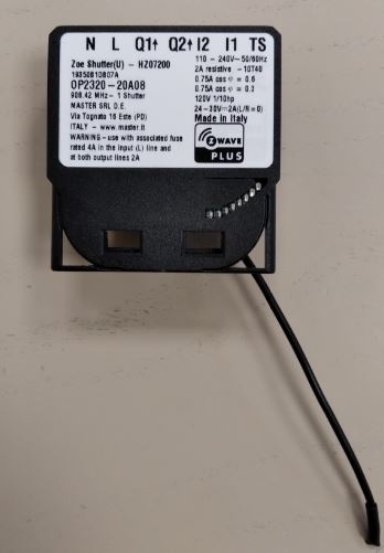ZOE SHUTTER U – Z-Wave Alliance Product Catalog
